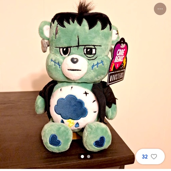 Care Bears | Toys | Care Bear Universal Monsters Grumpy Frankenstein ...